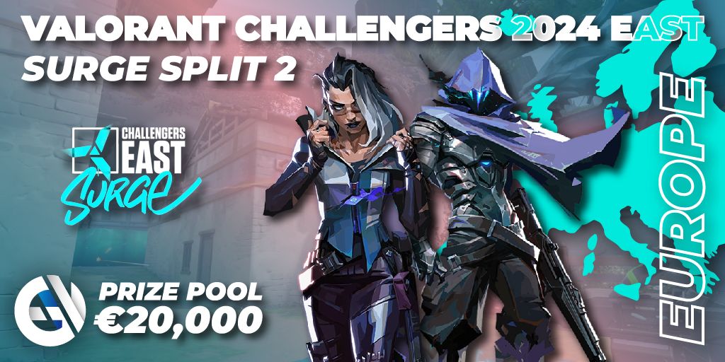 VALORANT Challengers 2024 East: Surge Split 2 🎮 VALORANT tournament 📅 Kampprogram på EGamersWorld ☕